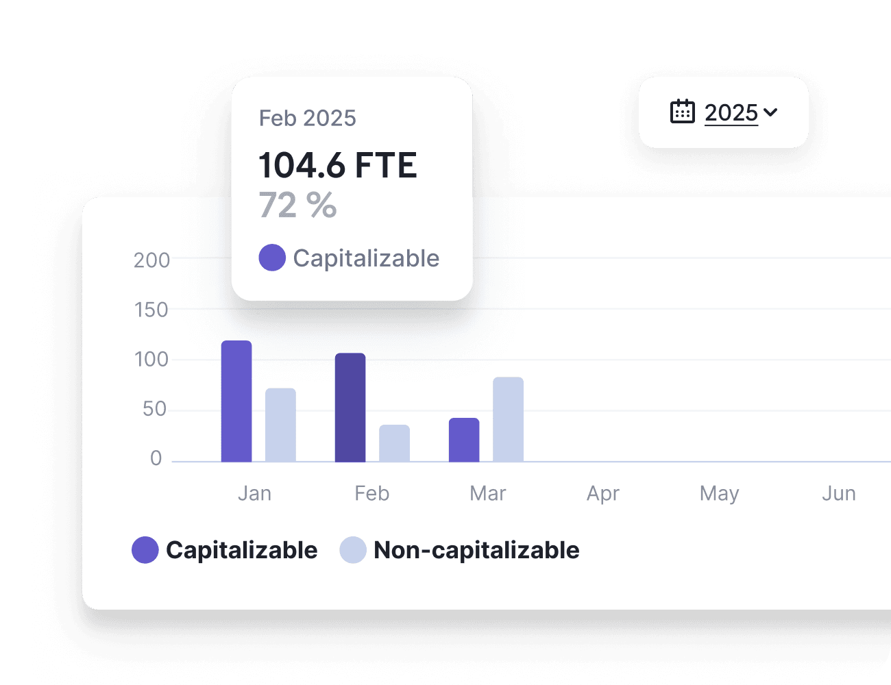 Flexible software cost capitalization reporting | Swarmia